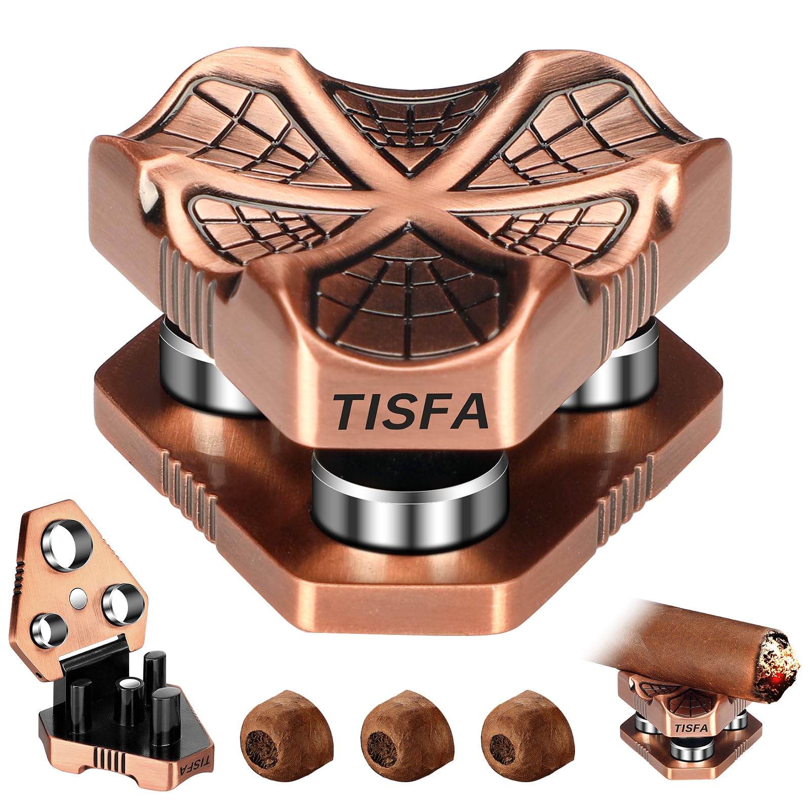 Amazon.com: TISFA Cigar Punch and Cigar Holder 2 in 1, Portable Cigar ...