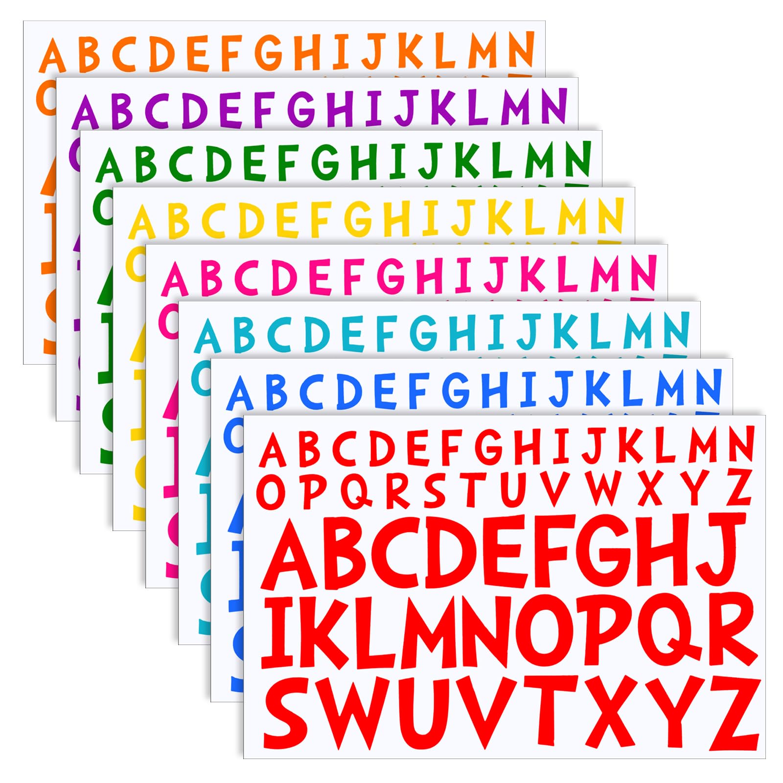 Snapklik.com : TaoBary 8 Sheets Letter Stickers Stick On Vinyl Letters ...