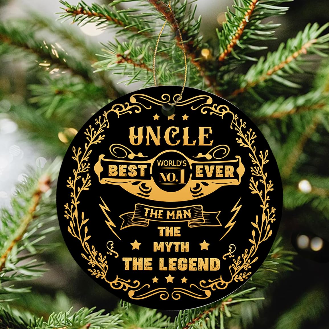 Amazon.com: Uncle Christmas Ornament Best Uncle Gifts Uncle Gift from ...