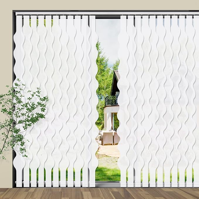 Amazon.com: FACIMI Cordless Blackout Vertical Blinds, White 3.5 Inch ...