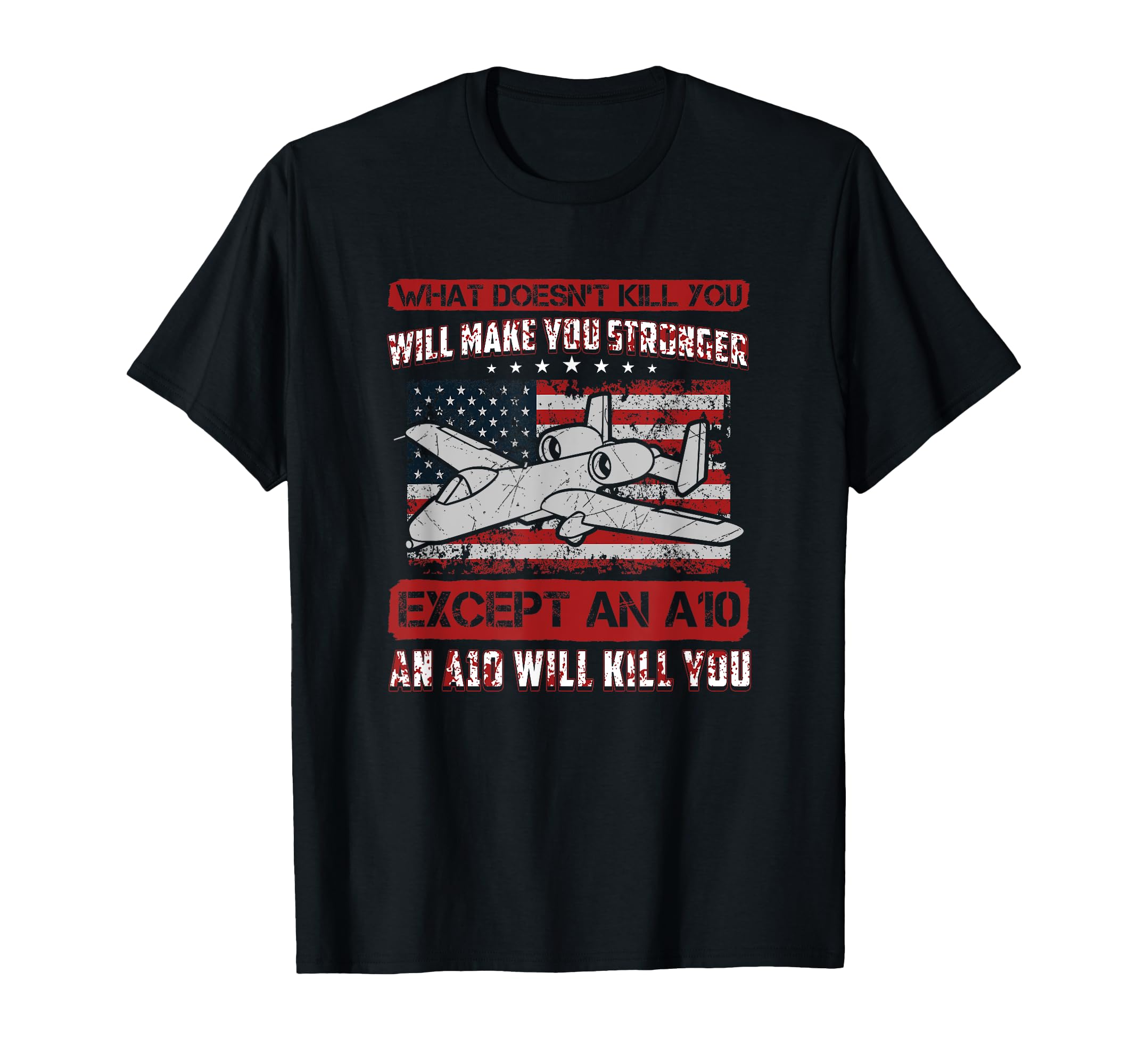 Amazon.com: Military A-10 Warthog Funny Military T-Shirt : Clothing ...