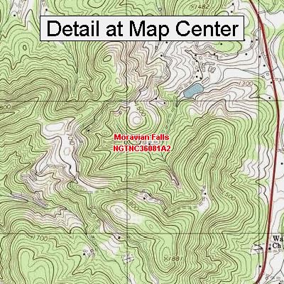 Amazon.com : USGS Topographic Quadrangle Map - Moravian Falls, North ...