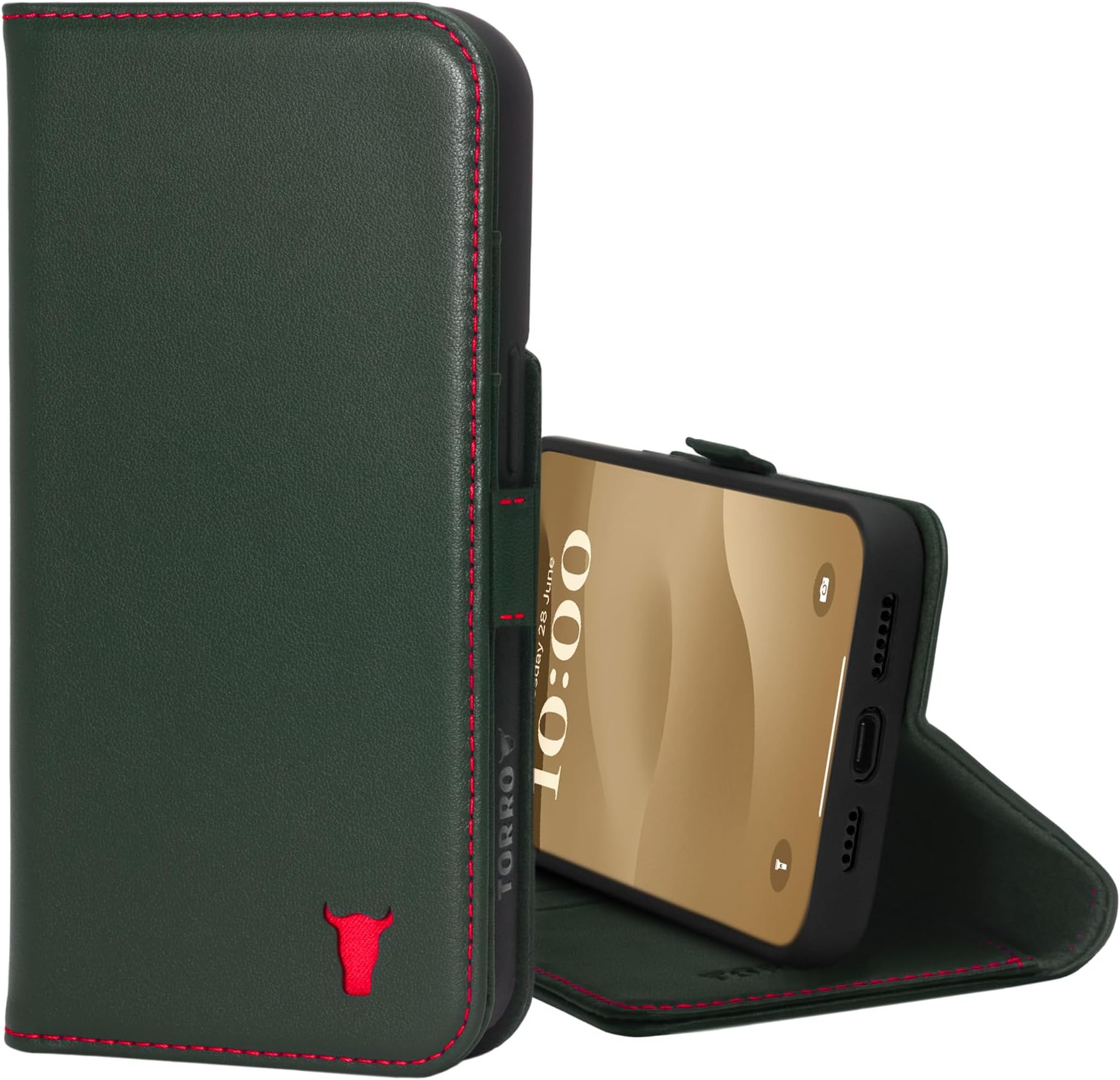 Amazon.com: TORRO Premium Leather Case Compatible with iPhone 15 Pro ...