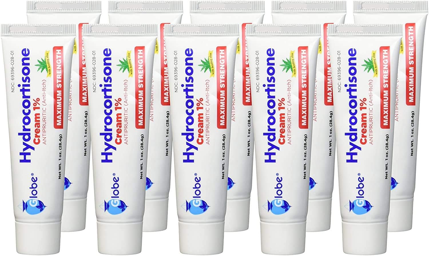 Amazon.com: Globe (10 Pack) Hydrocortisone Maximum Strength Cream 1% ...