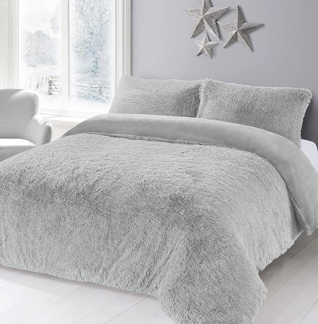 Olivia Rocco Snuggle Duvet Cover Set Super Soft Fluffy Quilt Sets Warm ...