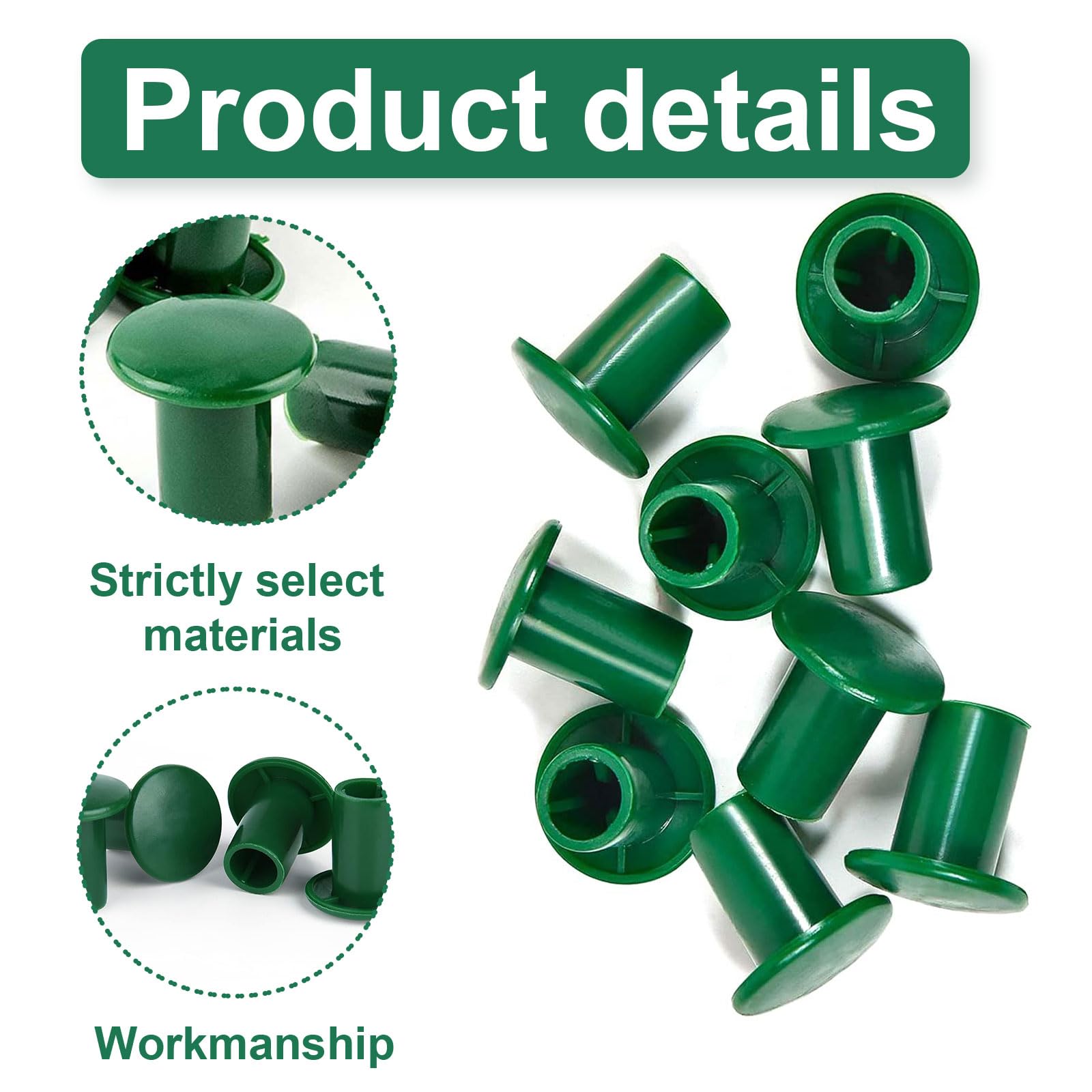 iwiio Cane Toppers, Bamboo Cane Toppers, Green Cane Safety Caps, Rubber ...