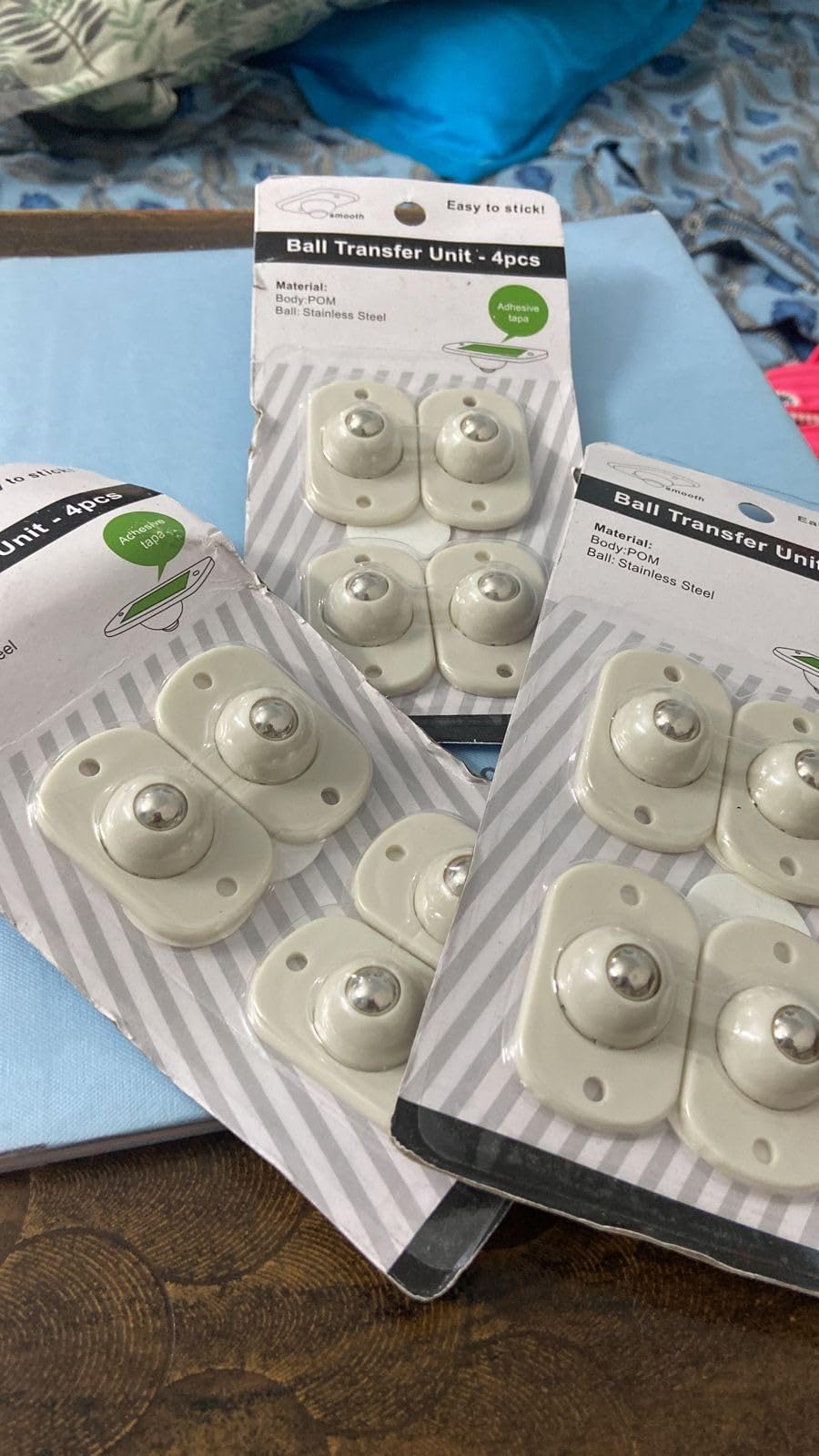 16 Pcs Mini Caster Wheels Self Adhesive Small Swivel Casters Paste ...