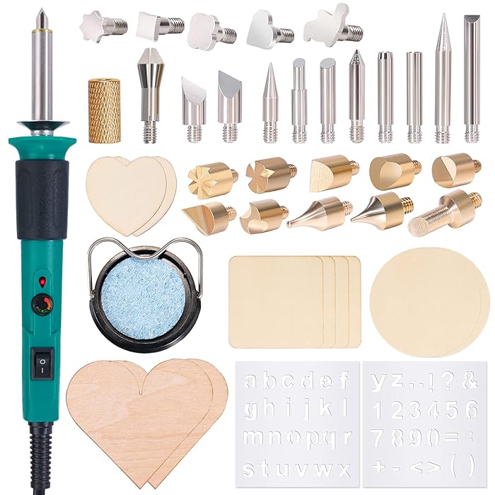 Buy YIHUA 930-IV Wood Burning Kit Pyrography Pen Tool Kit with Heat ...