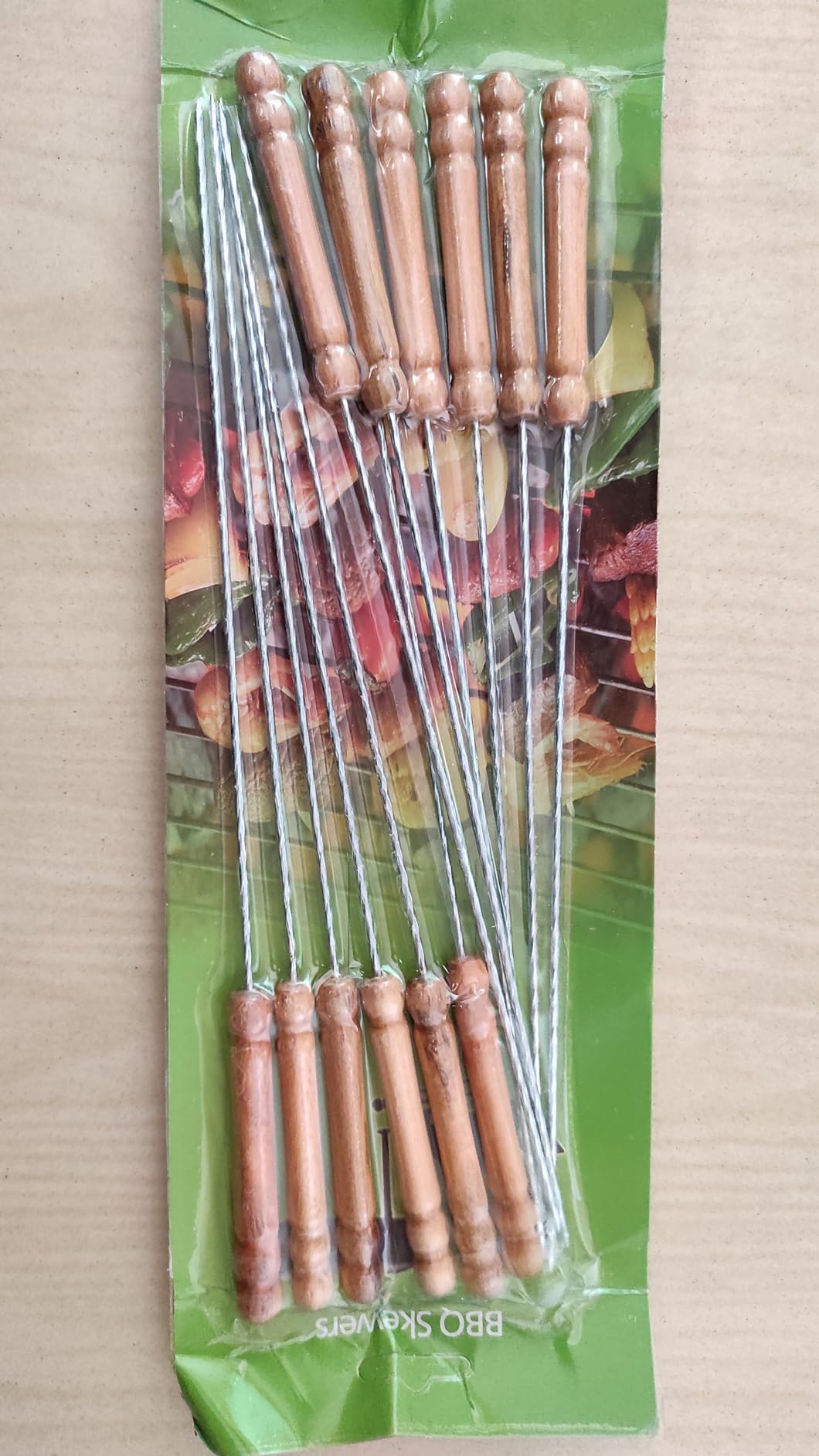 Bhuma 12 Pieces Stainless Steel Barbeque Sticks, Reusable BBQ Grilling ...