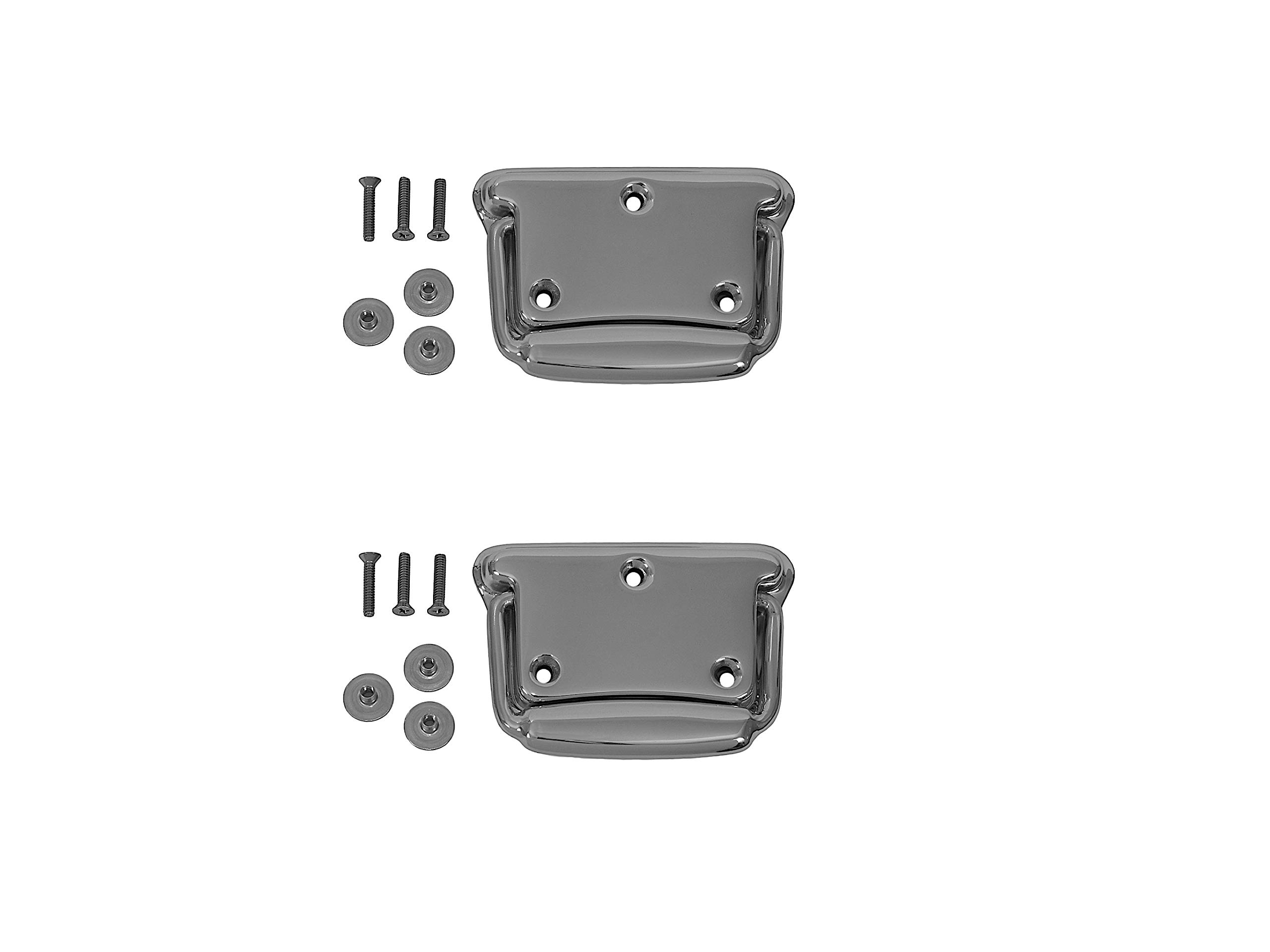 Polished Solid Brass Spring Loaded Handle Set - Chest Box and Tack ...