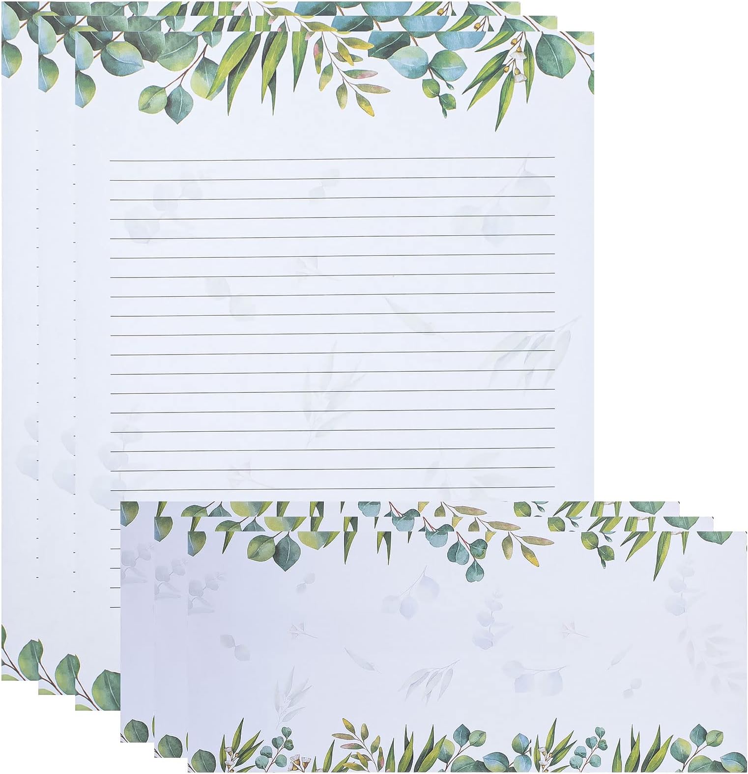 Amazon.com : 50 Vintage Stationery Paper, Lined Writing Letter Paper ...