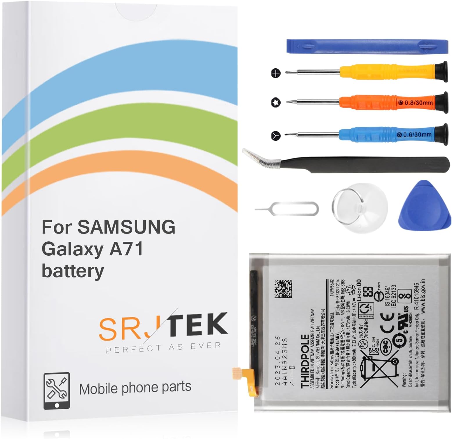 Amazon.com: THIRDPOLE Original Battery Replacement for Samsung Galaxy ...