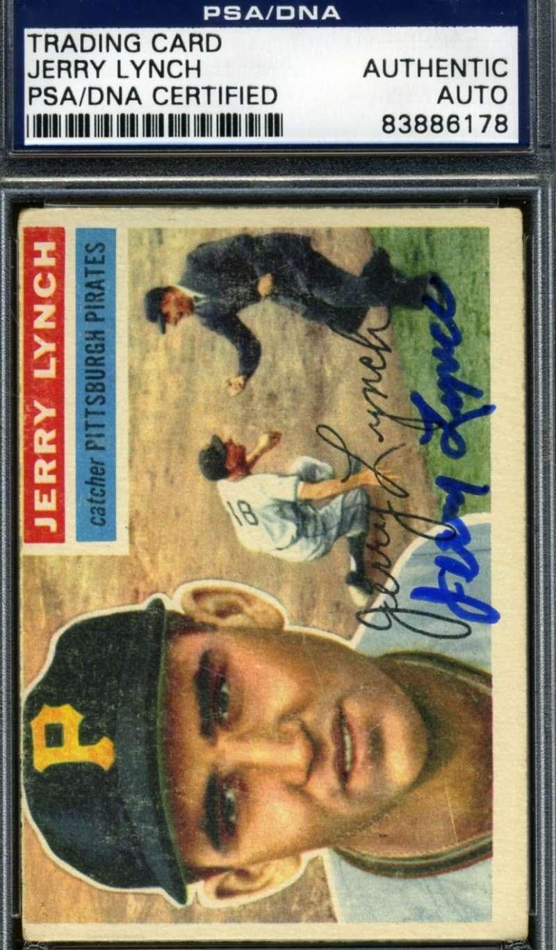 Jerry Lynch 1956 Topps Psa/dna Signed Original Authentic Autograph ...