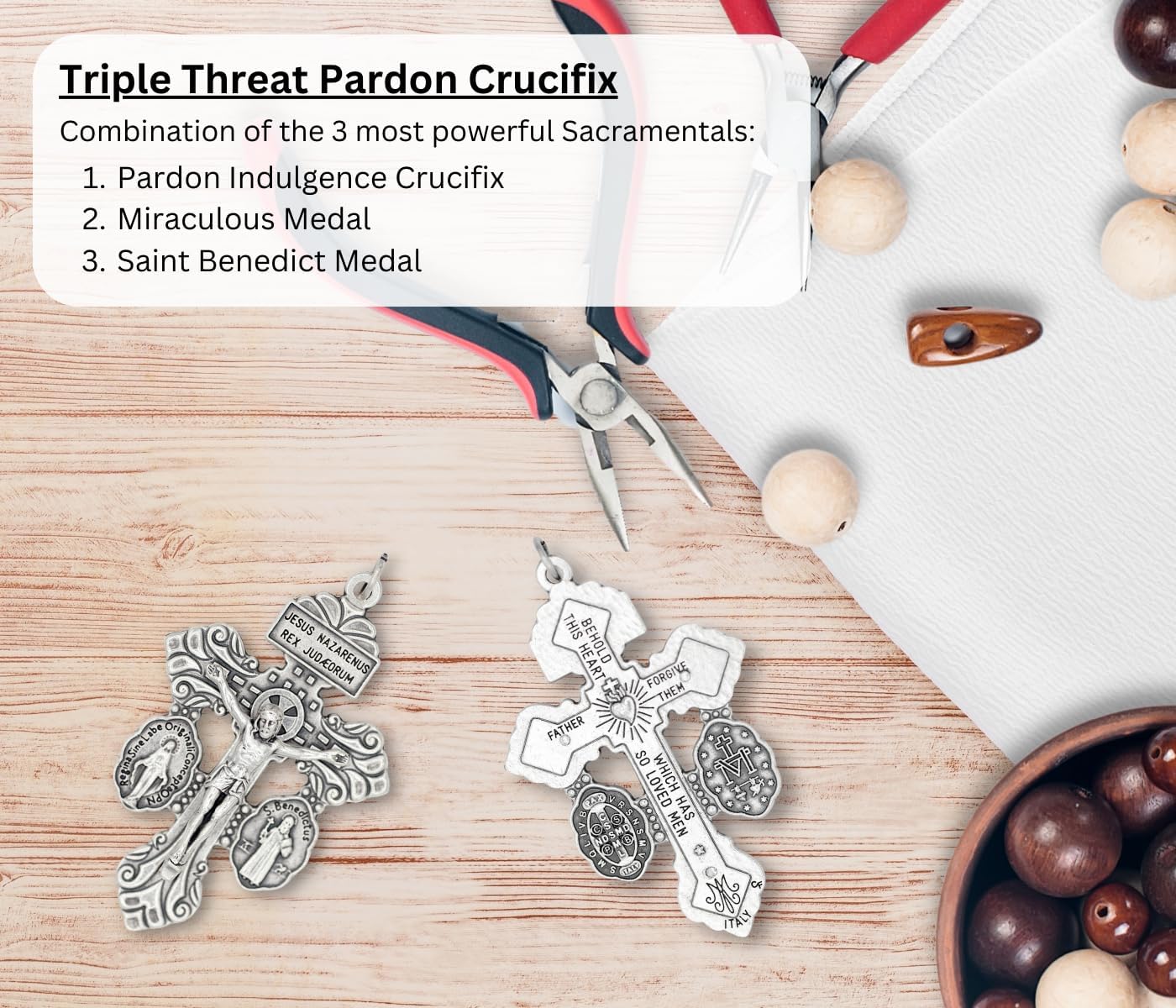 Pack of 10 - Pardon Crucifix with St Benedict Medal Philippines | Ubuy