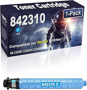 Amazon.com: Jullu 1-Pack (Cyan) Compatible High Yield 842310 Imaging Toner Cartridge Use for ...