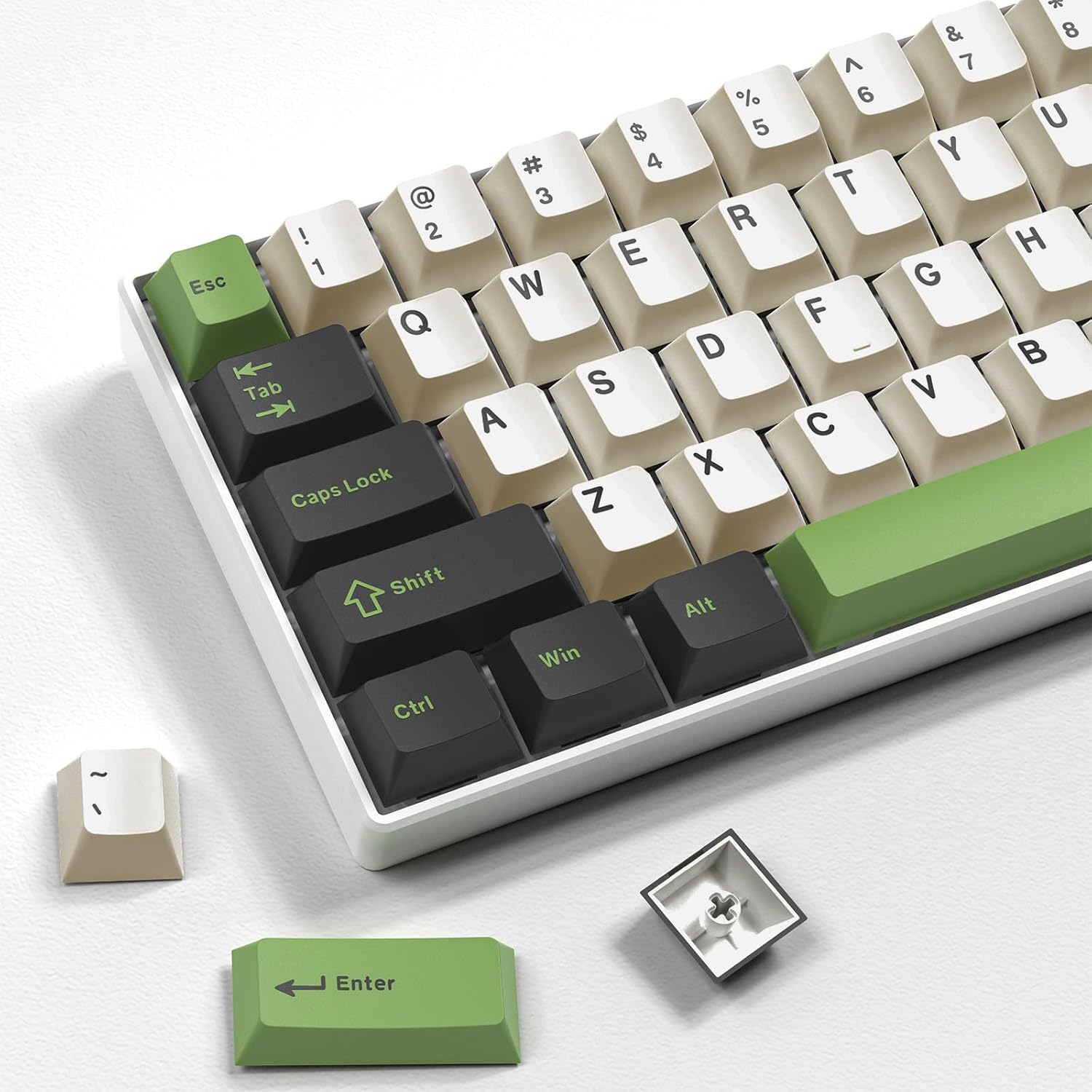 Amazon.com: DAGK PBT Keycaps,124 Keys Custom Keycaps Set, Cherry ...