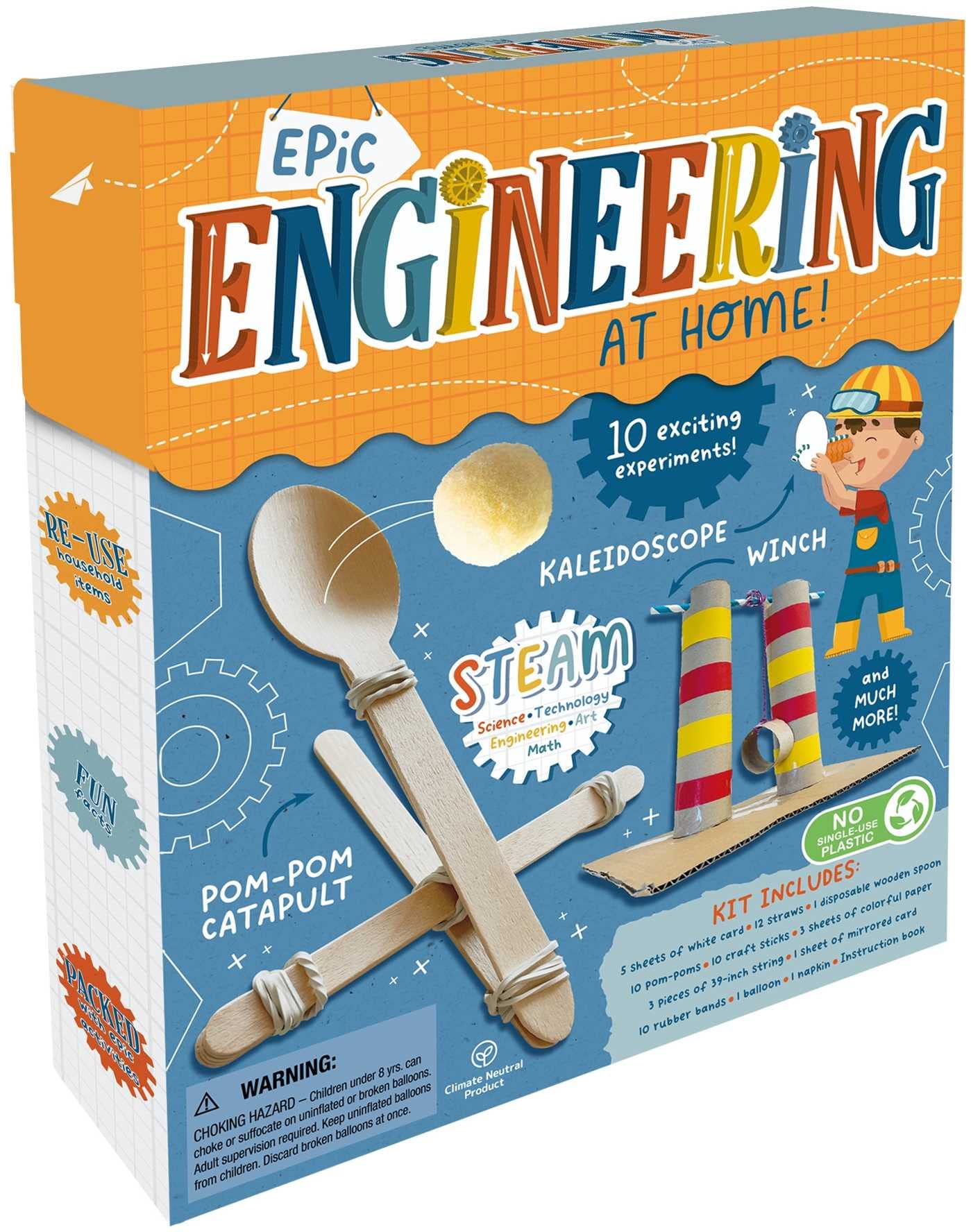 Epic Engineering At Home!: STEAM Craft Learning Kit: IglooBooks ...