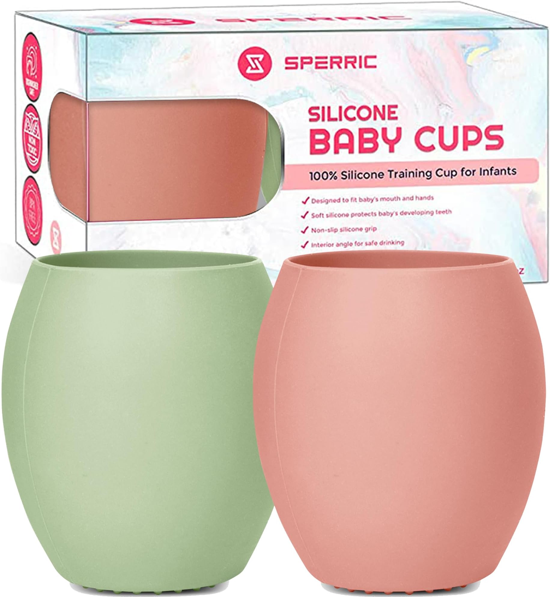 Amazon.com: Hippypotamus Toddler Cups - 100% Food-Grade Silicone Open ...