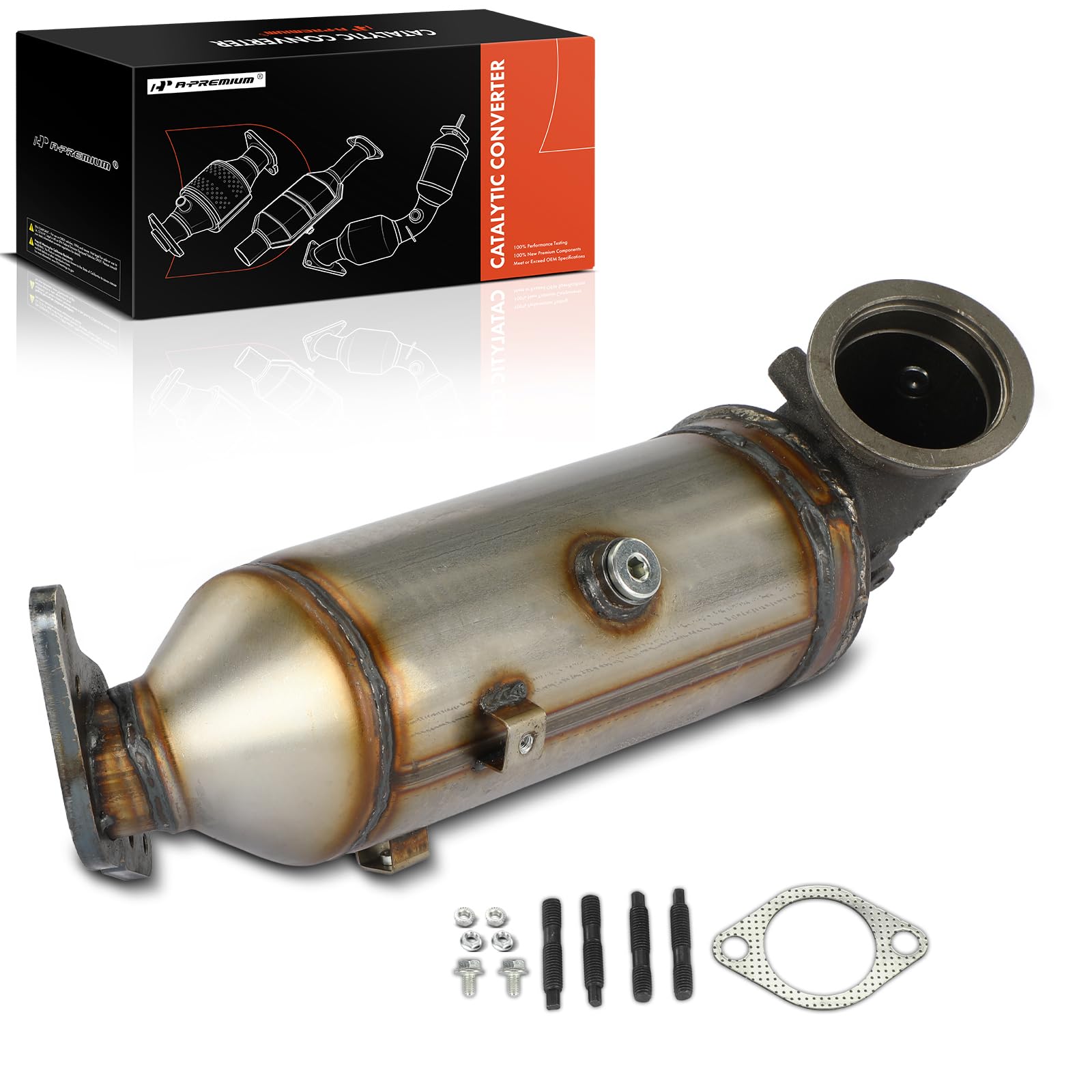 Amazon.com: A-Premium Front Catalytic Converter Kit Direct-Fit ...
