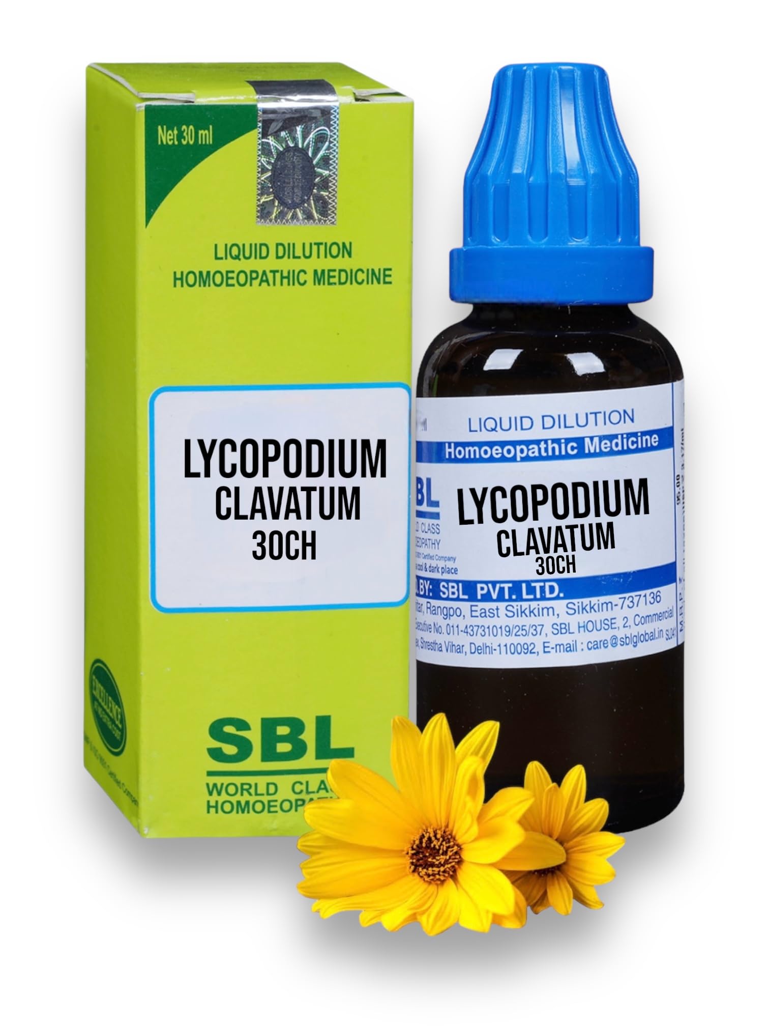 Buy SBL Lycopodium Clavatum 30CH Homeopathic Medicine - 30ml Online at ...