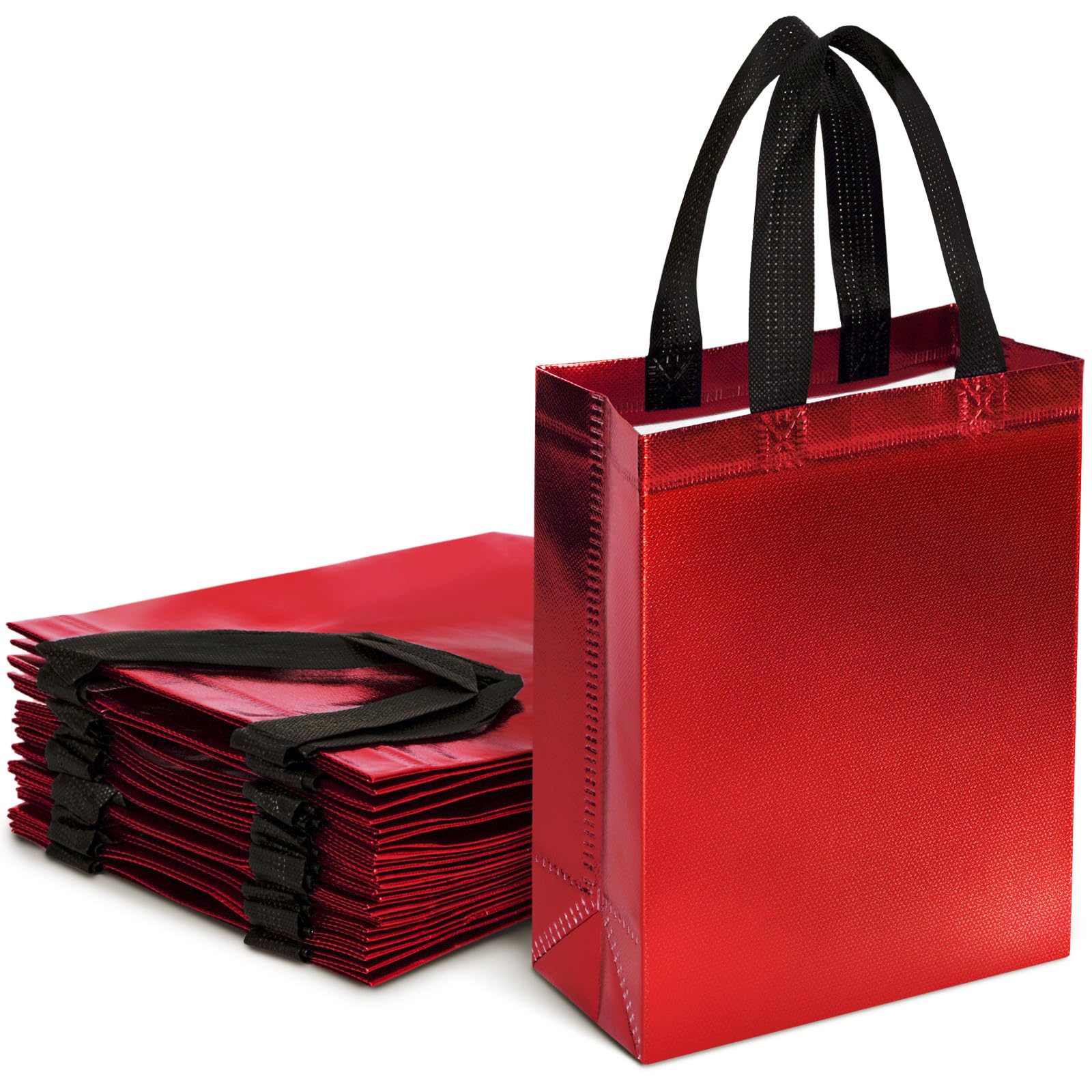 Amazon.com: LovesTown 16PCS Red Shiny Gift Bags, Goodie Bags Party ...