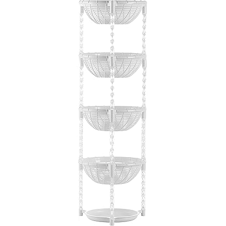 Amazon.com: Gourmet Basics by Mikasa Ferme 4-Tier Metal Floor Standing ...