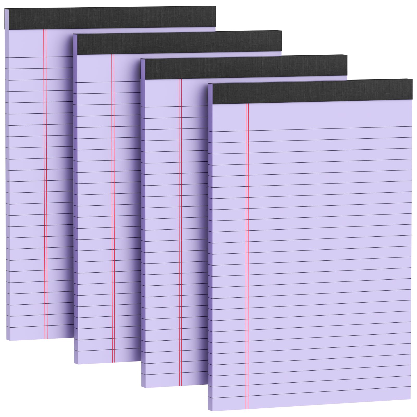 Amazon.com : 4 Pack Note Pads 5 x 8 Inch Purple Small Legal Pads 5 x 8 ...
