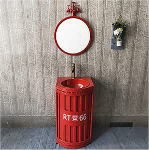 Amazon.co.jp: Luxury Freestanding Pedestal Sink Lavatory Set Company ...