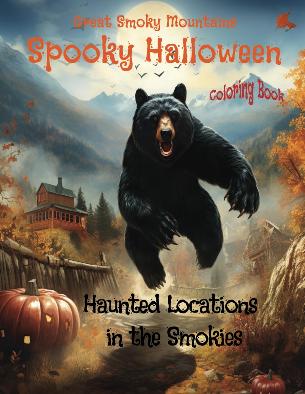 Amazon.com: Great Smoky Mountains Spooky Halloween Coloring Book ...