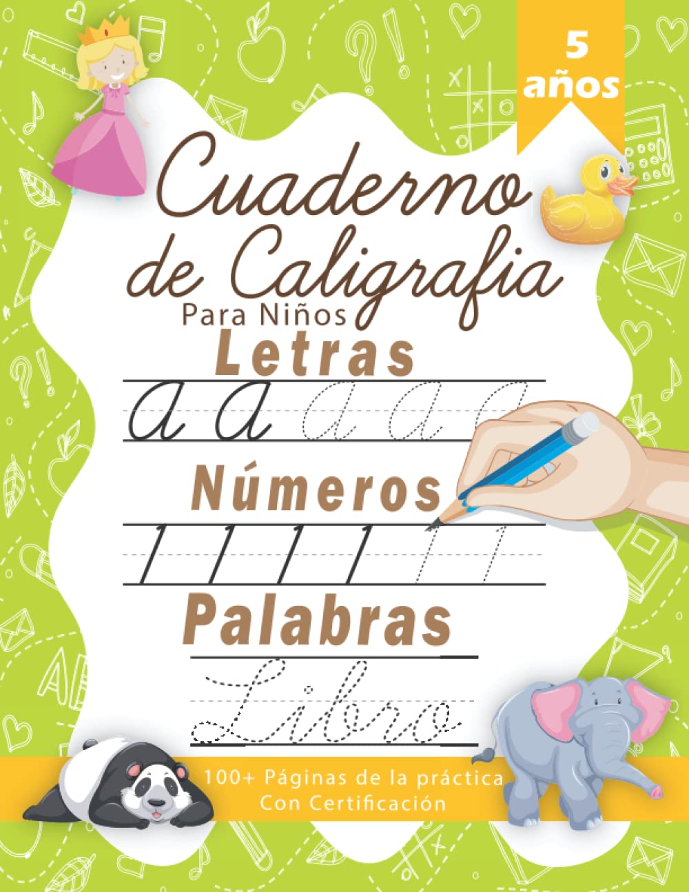 Buy Cuaderno de Caligrafia Para Niños de 5 Años: Libro de Escritura ...