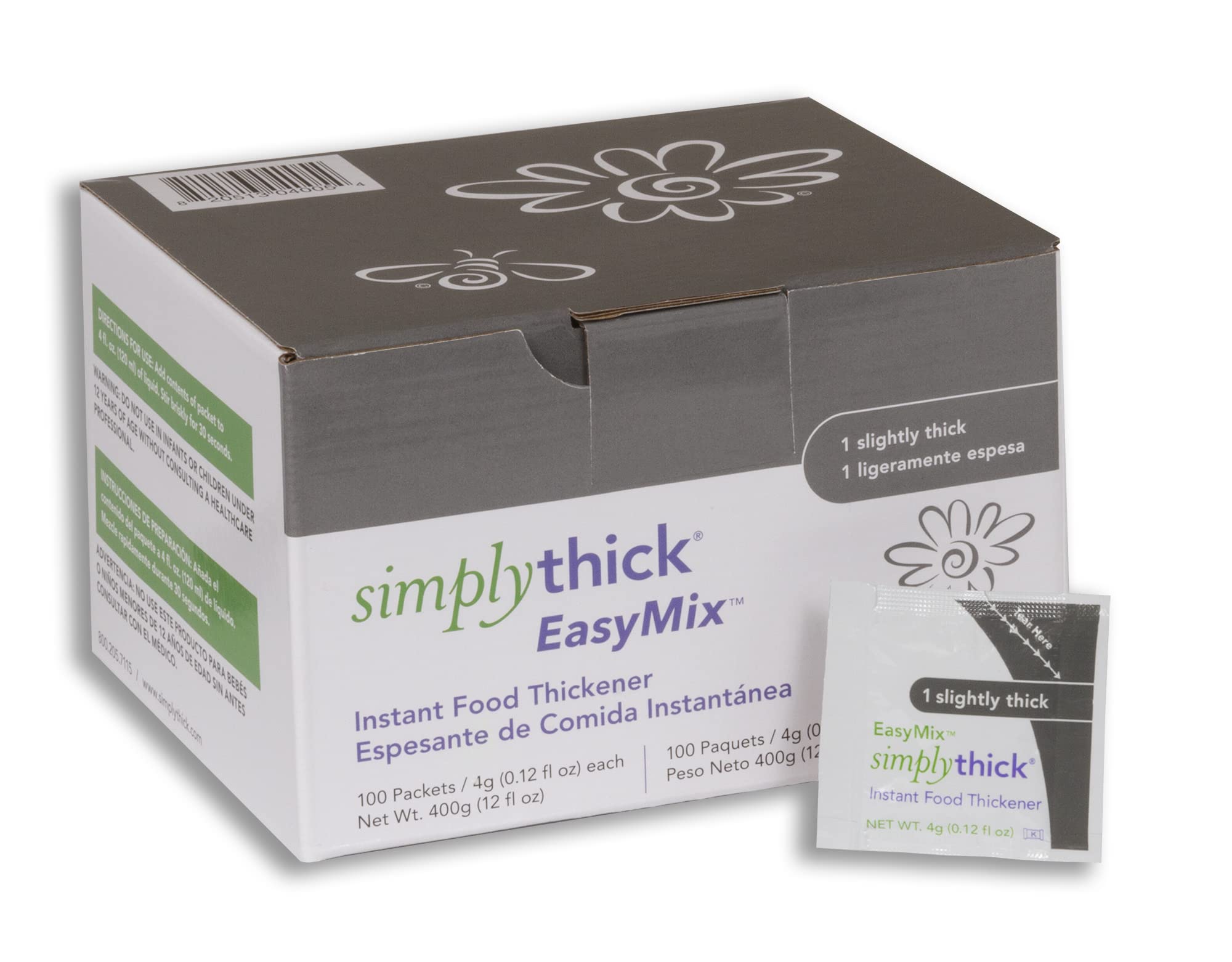 Buy SimplyThick EasyMix | 100 Count of 4g Individual Packets | Gel ...