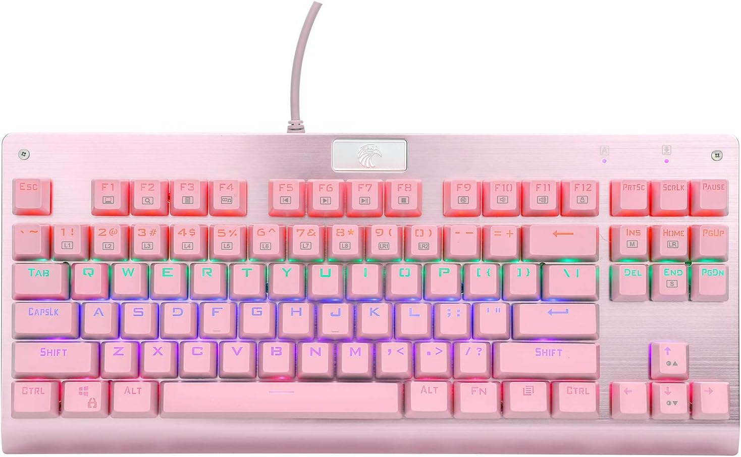 Amazon.com: HUO JI E-Yooso Z-77 Mechanical Gaming Keyboard with Rainbow ...