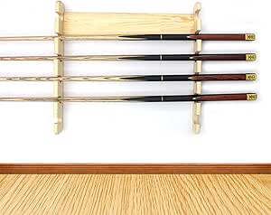 Amazon.com: 6 Sticks Pool Wall Mounted Rack,Billiard Cue Holder ...