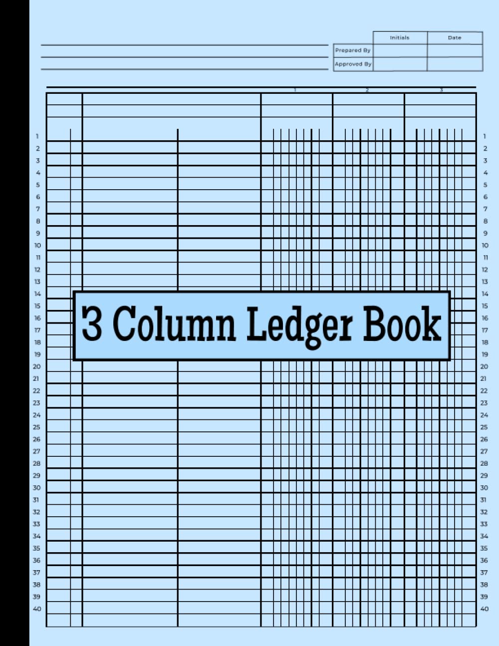 Amazon.com: 3 Column Ledger Book: Columnar Pad 3 Columns, Income and ...