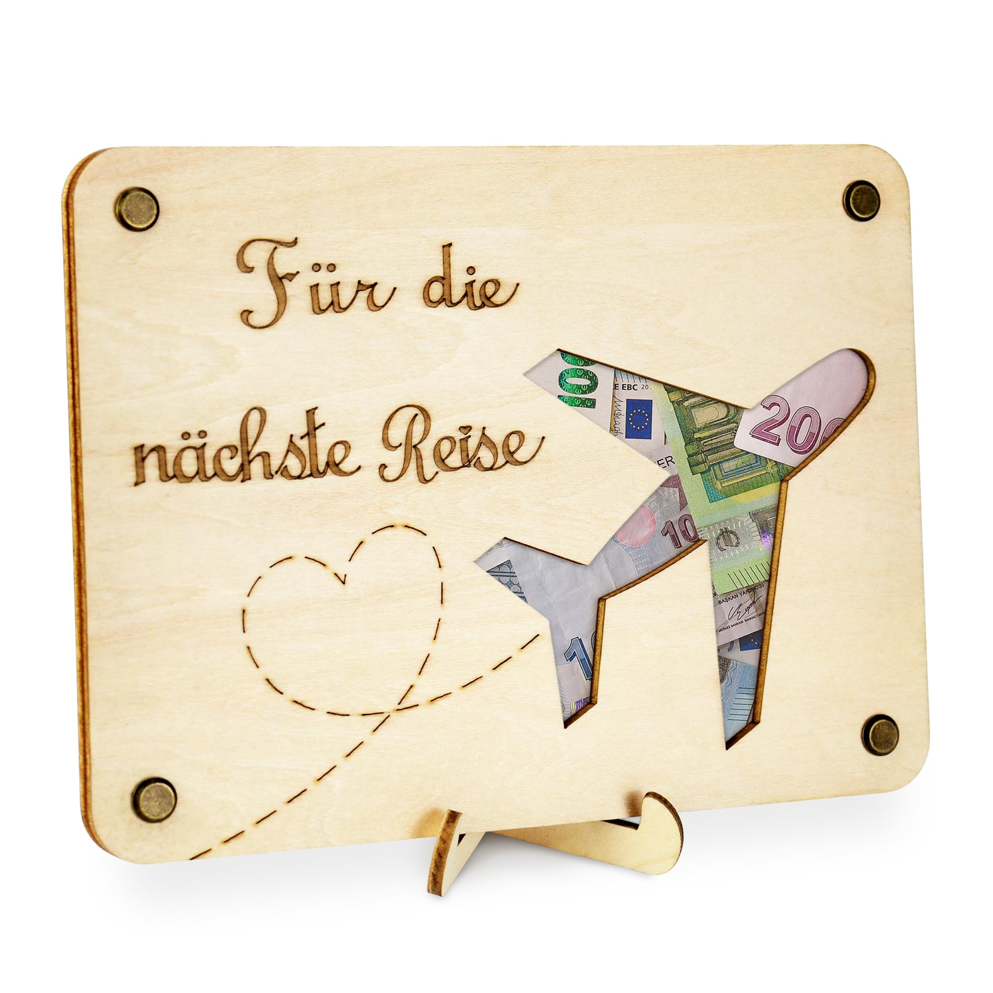 TAKULA Geburtstagskarte Flugzeug Geldgeschenk Reise Weltreise Geschenk ...