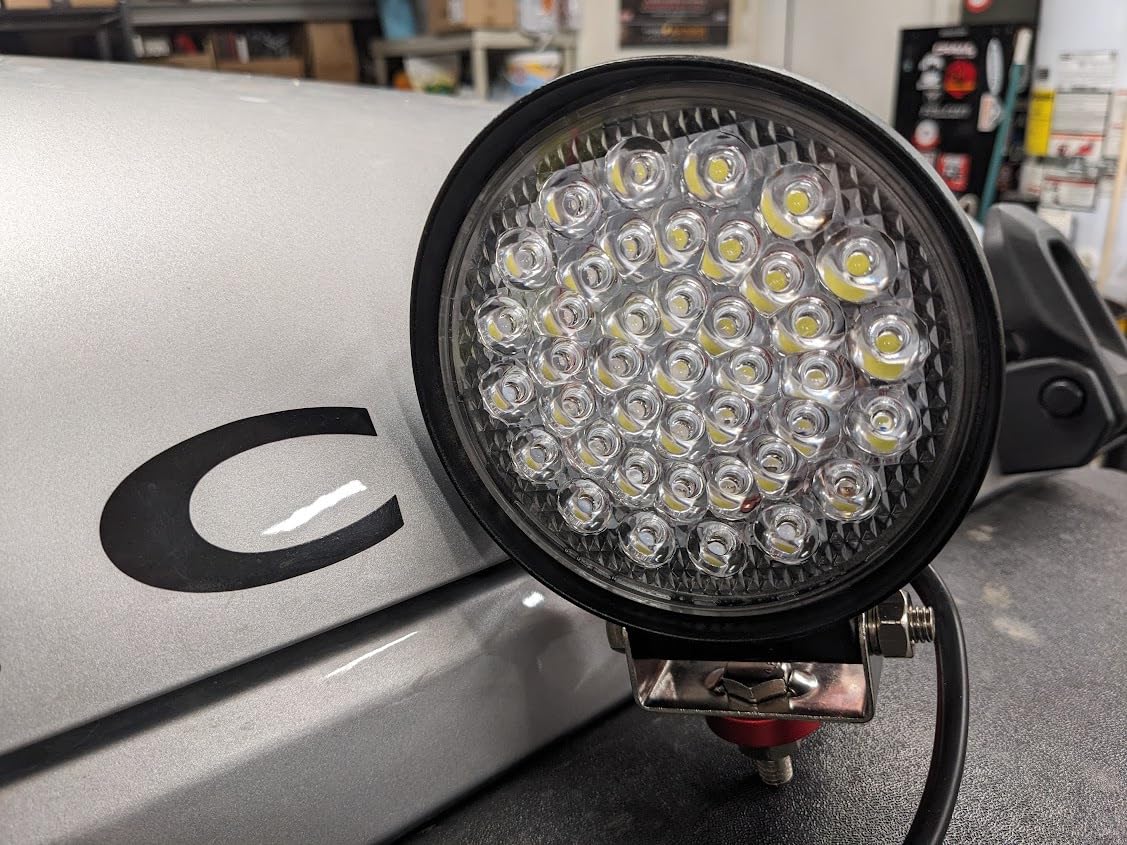 Amazon.com: Blue Led Pods, 4.5 inch Round Light Bar, Waterproof 41W ...