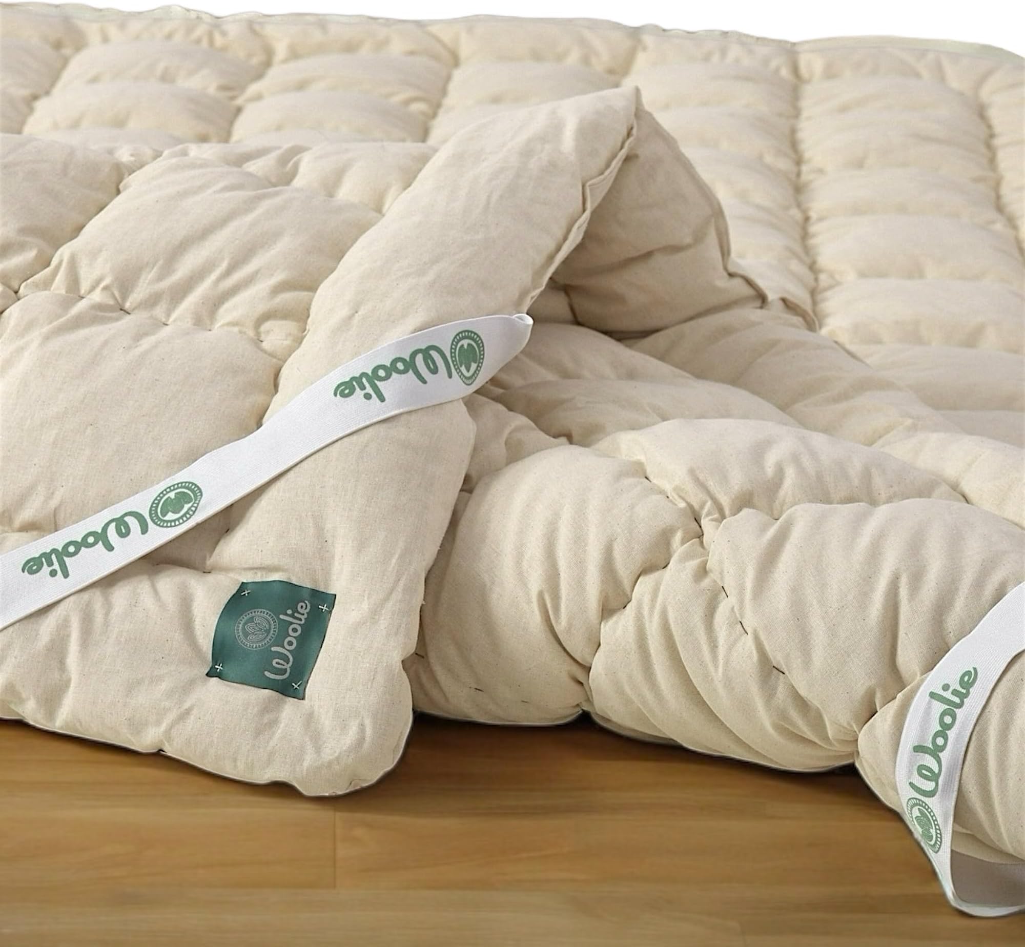 Amazon.com: Holy Lamb Organics Quilted Wool Deep Sleep Mattress Topper ...