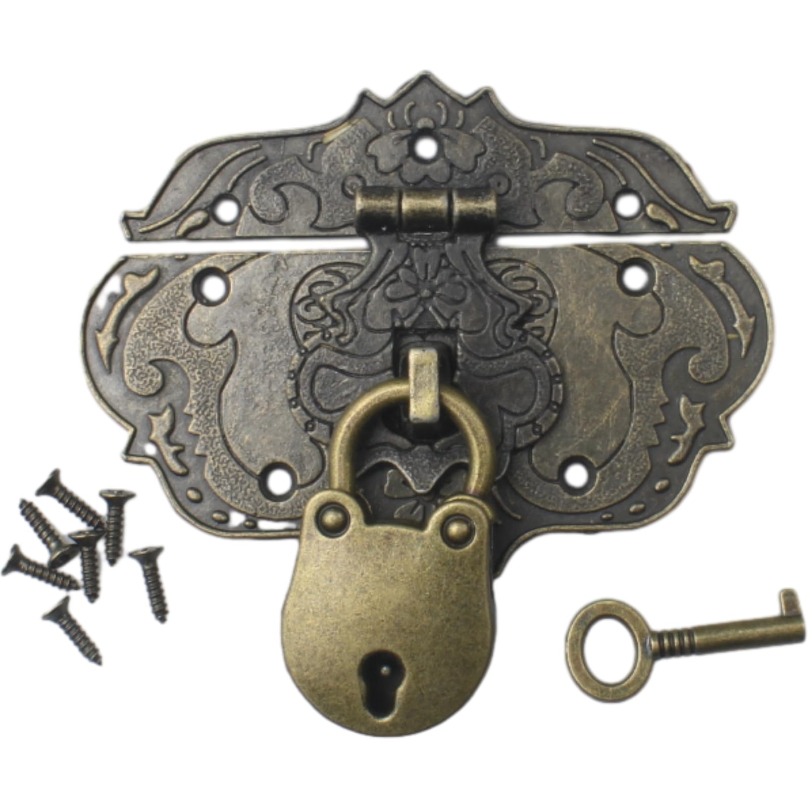 FDXGYH Hasp Clasp Latch Lock Retro Style Decorative Lock Latch Clasp ...