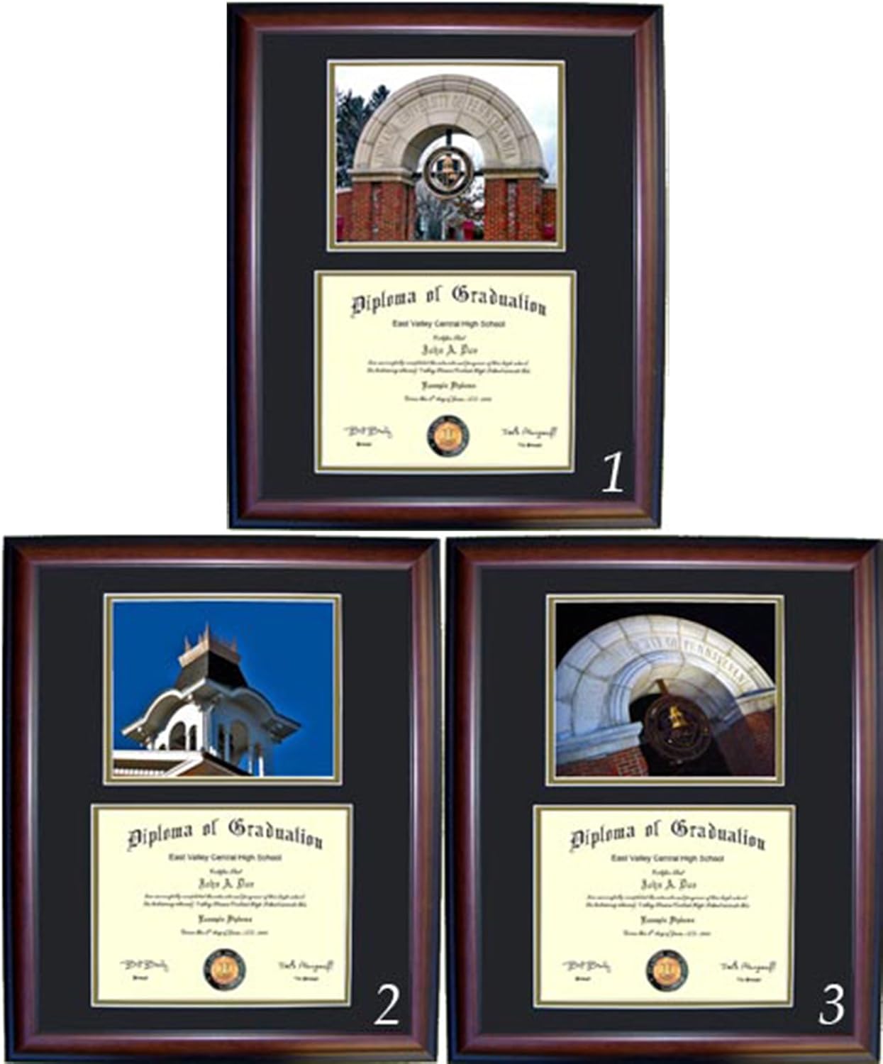 Amazon.com: IUP Diploma Frame - Photo Option #1 - Walnut Frame : Sports ...