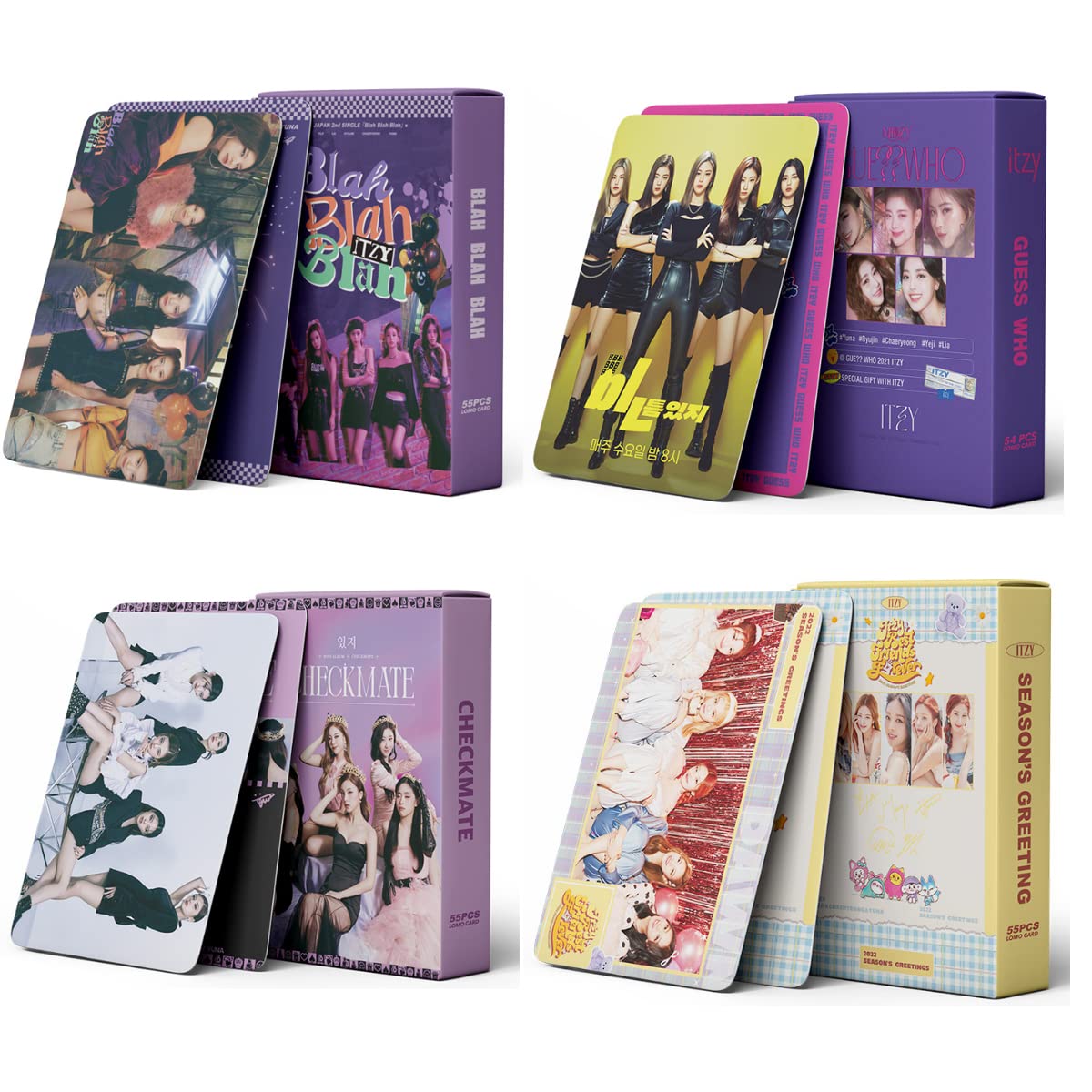 Buy Goodern 4Pack/220Pcs ITZY Lomo Cards ITZY Photocards ITZY Postcards ...