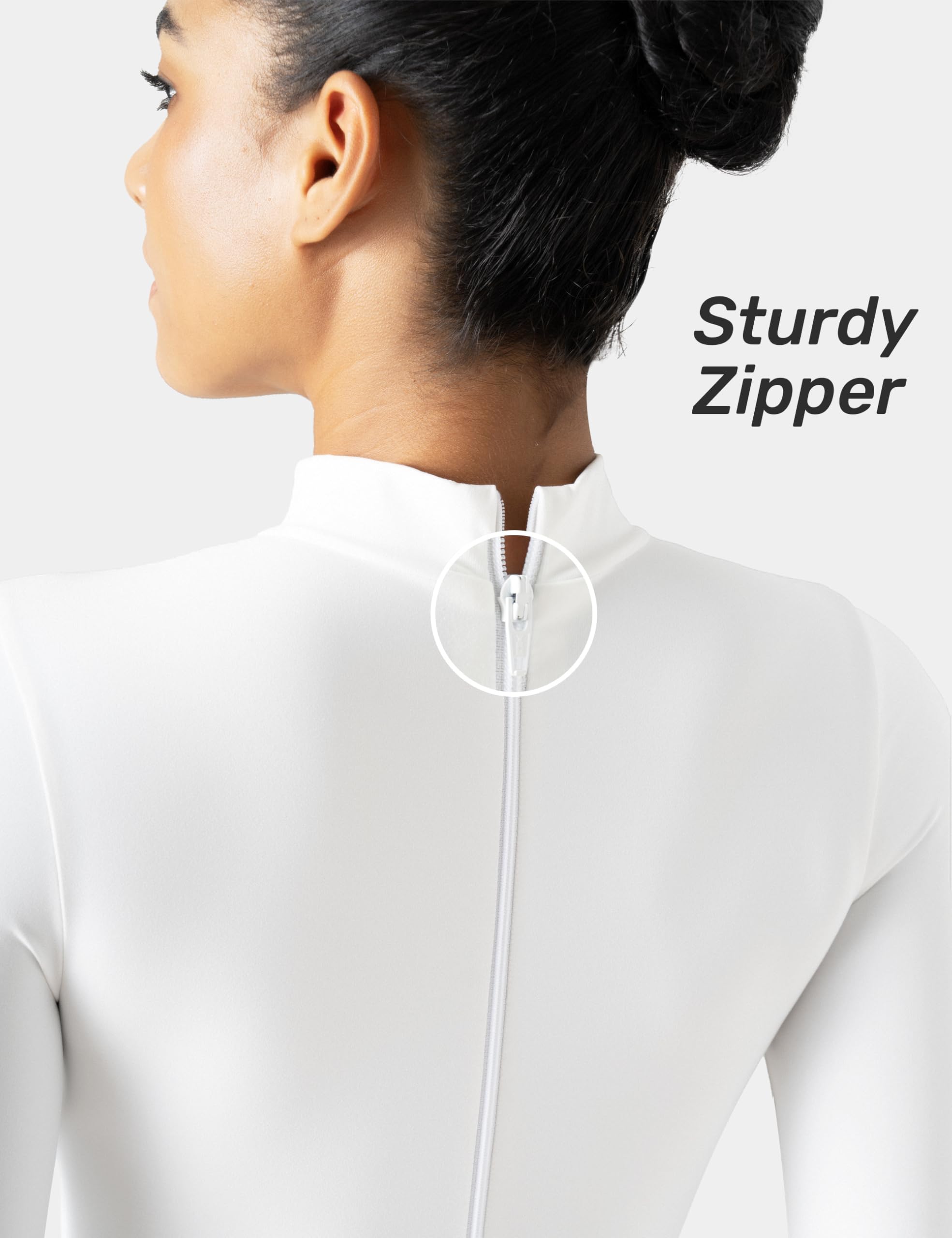 Snapklik.com : Women Bodysuit Rompers Long Sleeve Jumpsuits Leotards ...