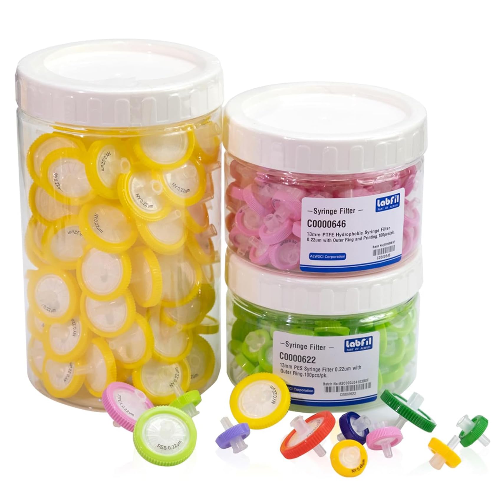 Snapklik.com : Syringe Filters PES Hydrophilic Filtration 022um 13mm ...