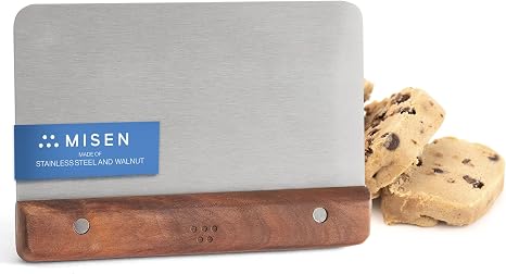 Amazon.com: Misen Stainless Steel Bench Scraper - Versatile Food ...