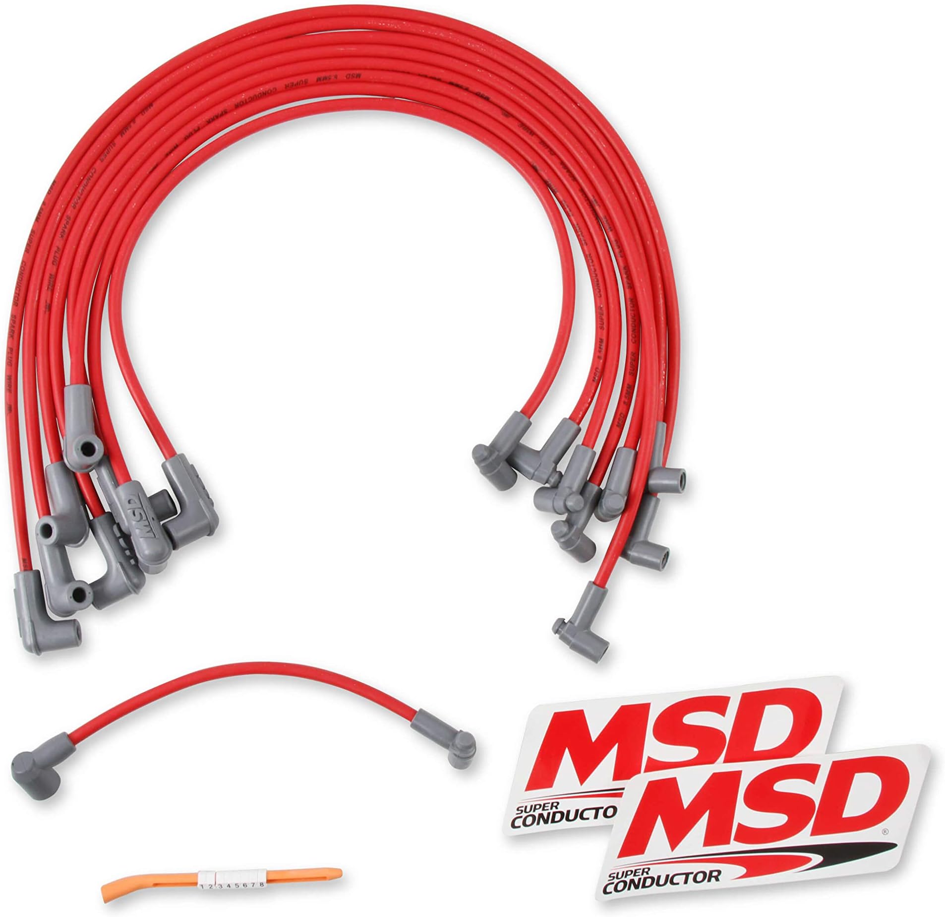 Amazon.com: MSD 35599 Super Conductor 8.5mm Spark Plug Wire Set, Small ...