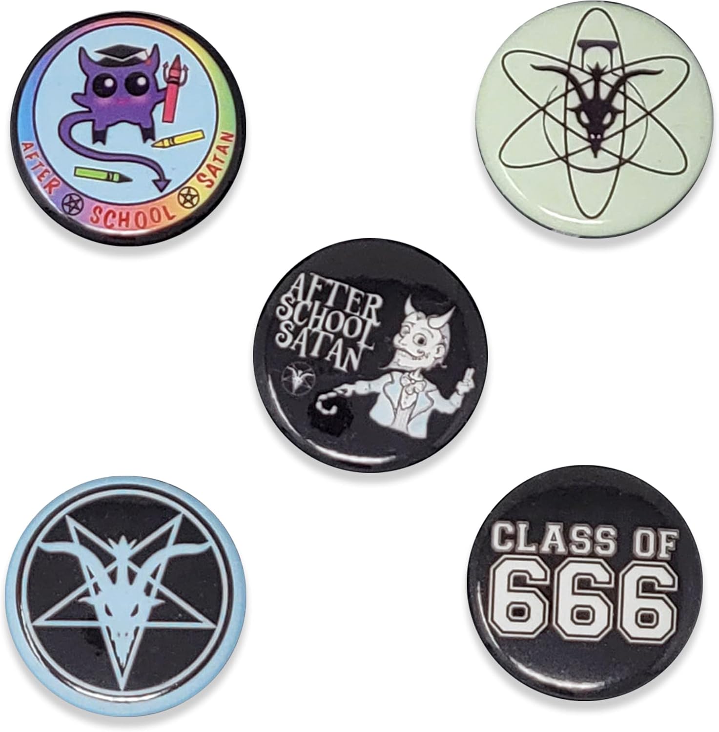 Amazon.com: The Satanic Temple Official - Button Pack #3 - After School ...
