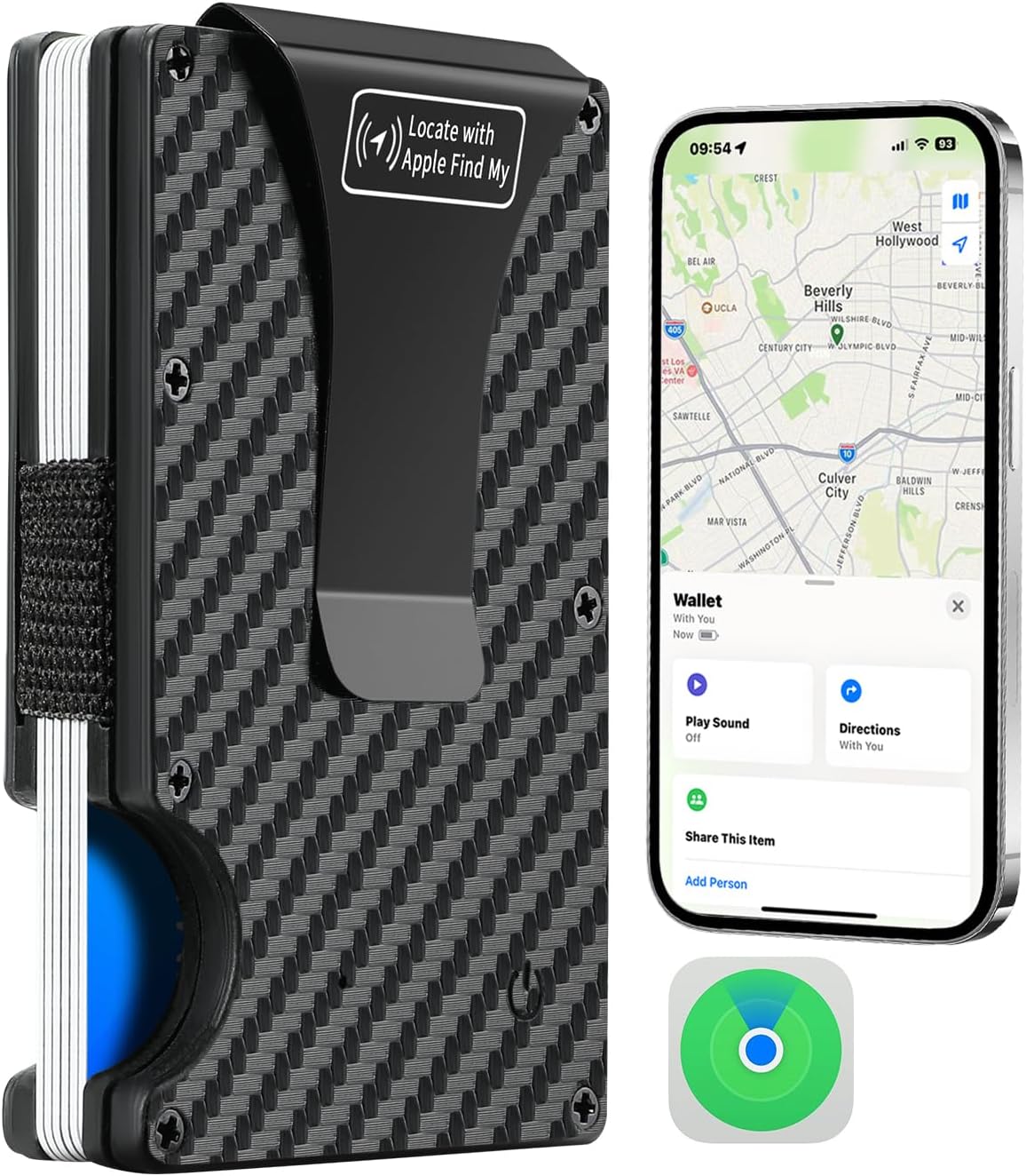 Amazon.com: Anti-Lost Trackable GPS Smart Wallet for Men with Tracker ...
