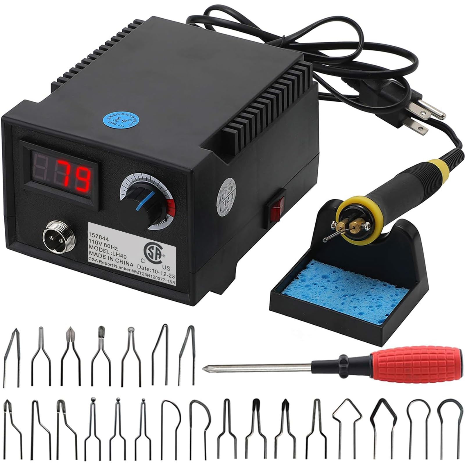 TOPWOOZU Professional Wood Burning Kit, Pyrography Pen WoodBurning ...