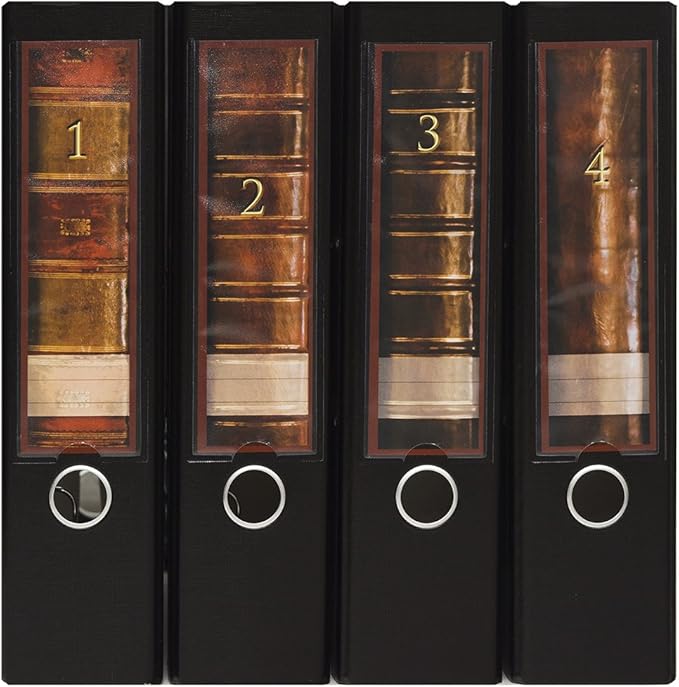 Design Ordner-Rückenschilder zum Einstecken - Motiv Foliant 1-4 - für ...