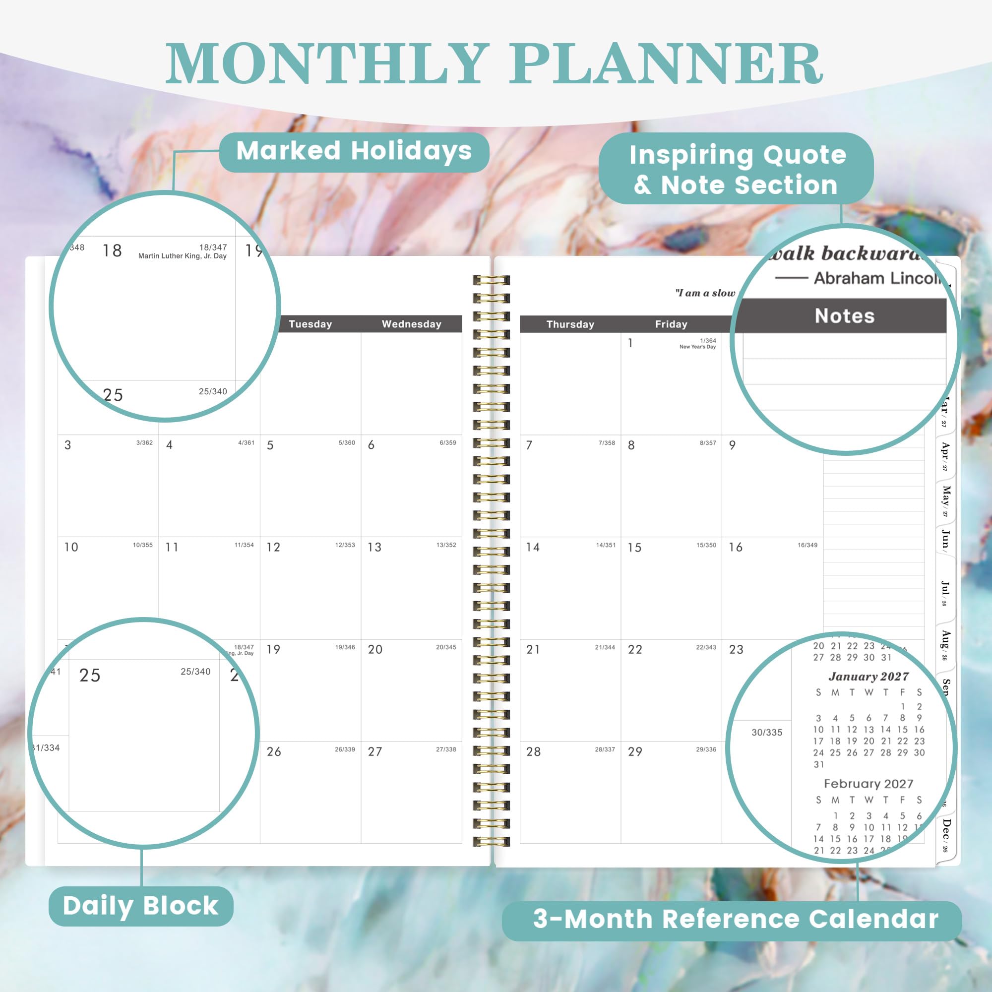 Snapklik.com : 2026-2028 Monthly Planner - Monthly Planner 2026-2028 ...