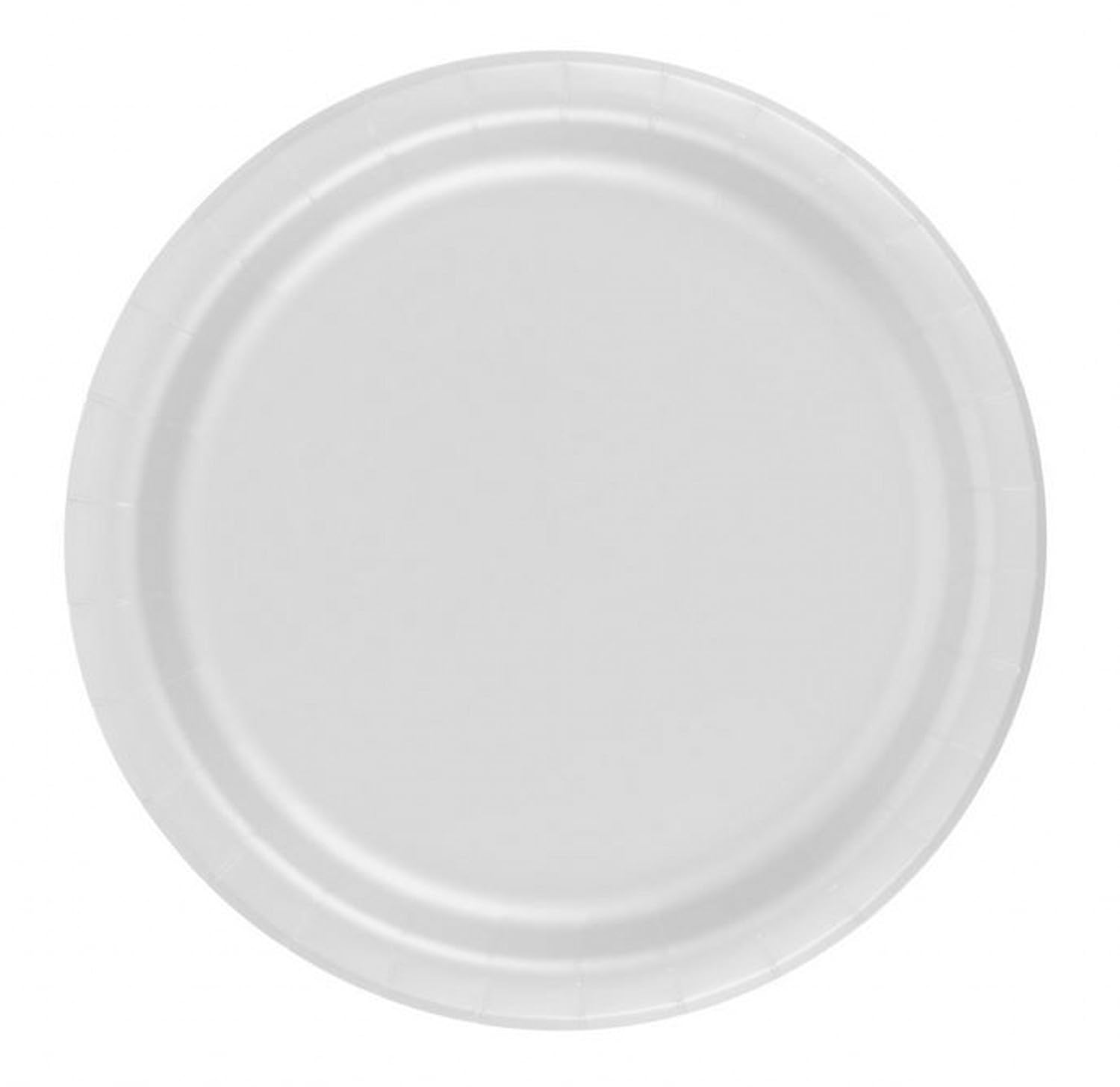 Amazon.com: 24 Plates 9" Paper Dinner Lunch Plates Wax Coated - White ...